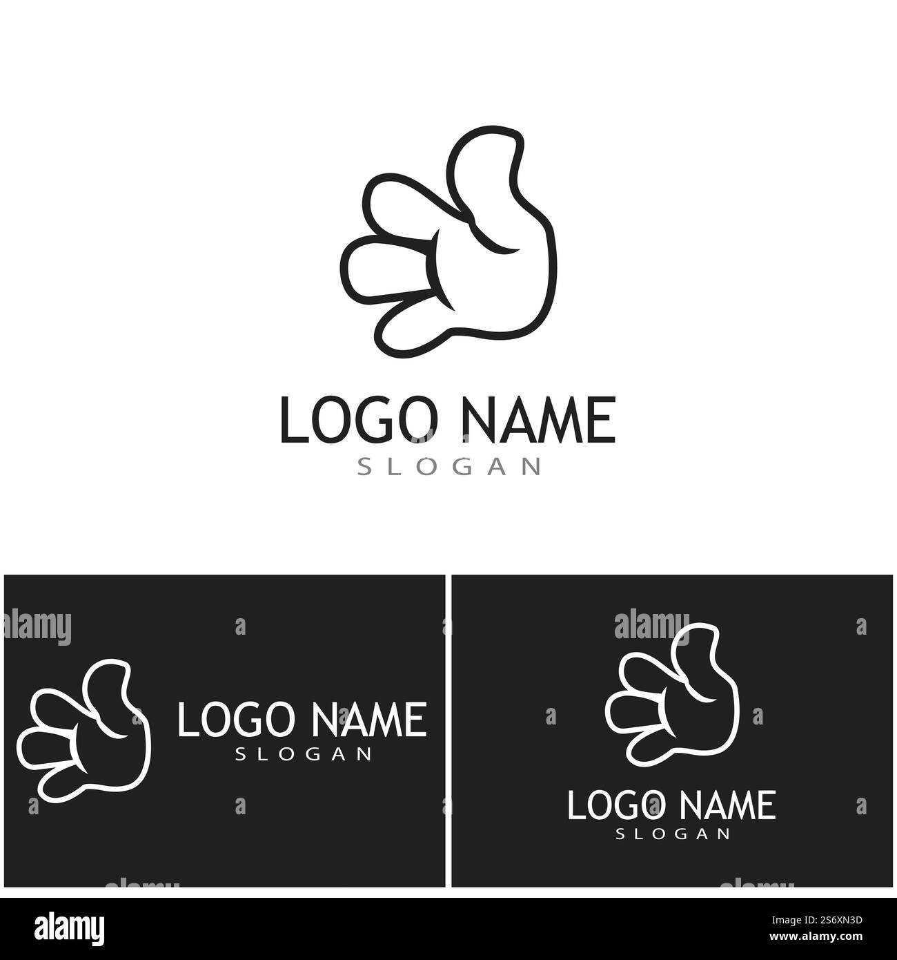 Vector Cartoon Hand Sign. Comics Clip art Stock Vector Image & Art - Alamy