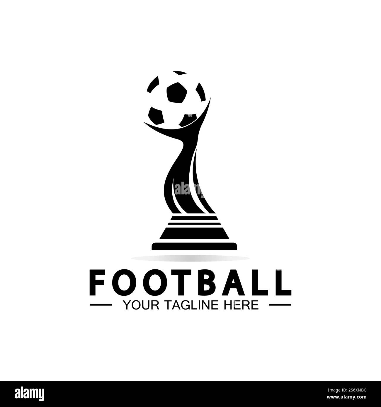 Football or Soccer Championship Trophy Logo Design vector icon template ...