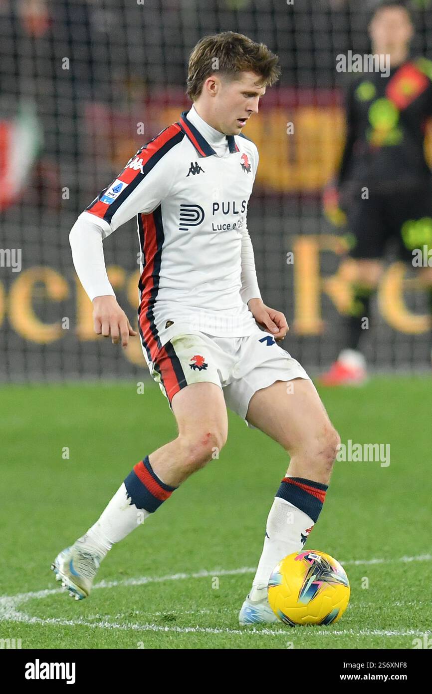 Rome, Italy. 17th Jan, 2025. Morten Frendrup of Genoa seen in action ...
