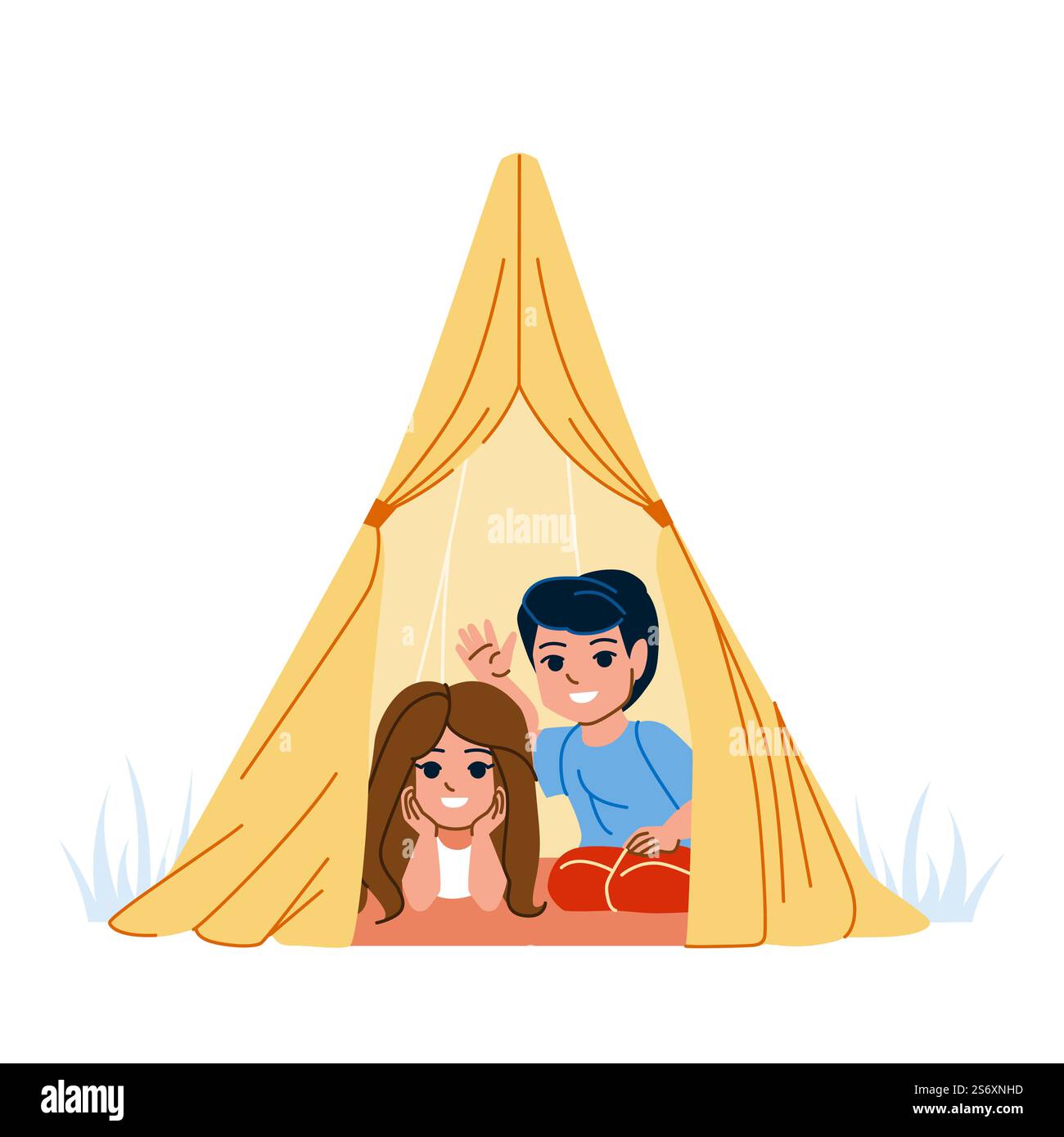 tent kid vector. room family boy girl, home children play, teepee house ...