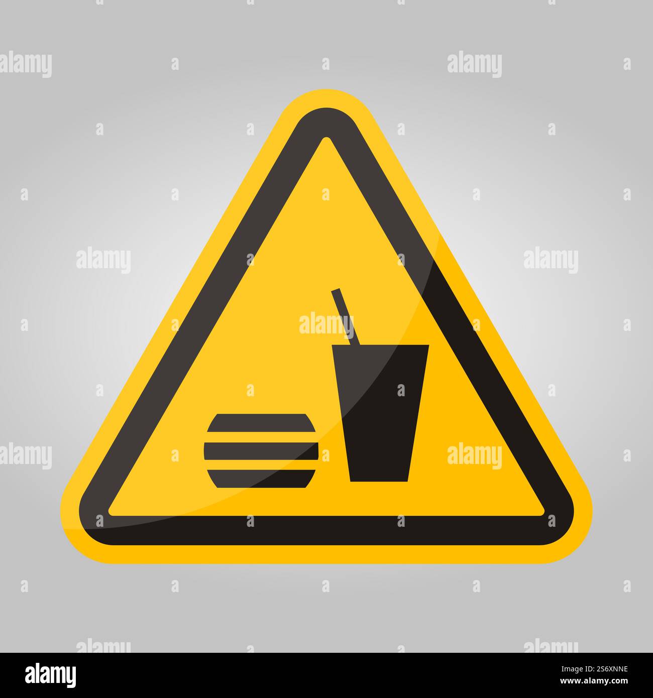 Do not eating Or Drinking Symbol Stock Vector Image & Art - Alamy
