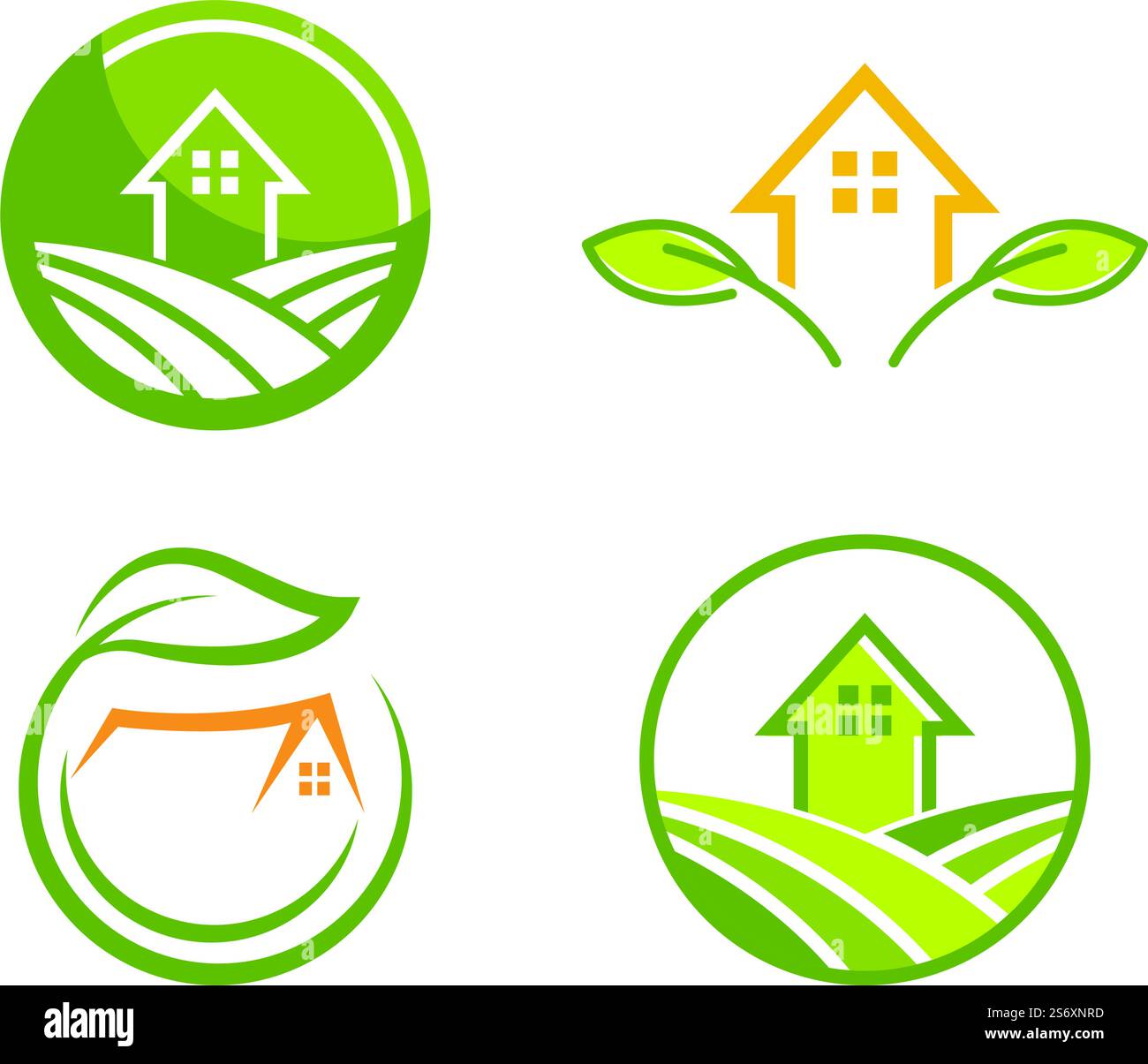 Farm house logo vector flat design Stock Vector Image & Art - Alamy