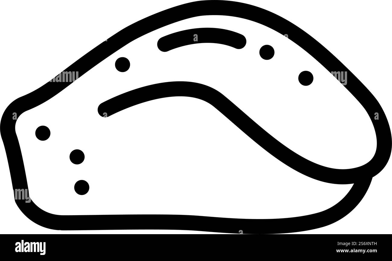 broiler Liver line icon vector. broiler Liver sign. isolated contour ...