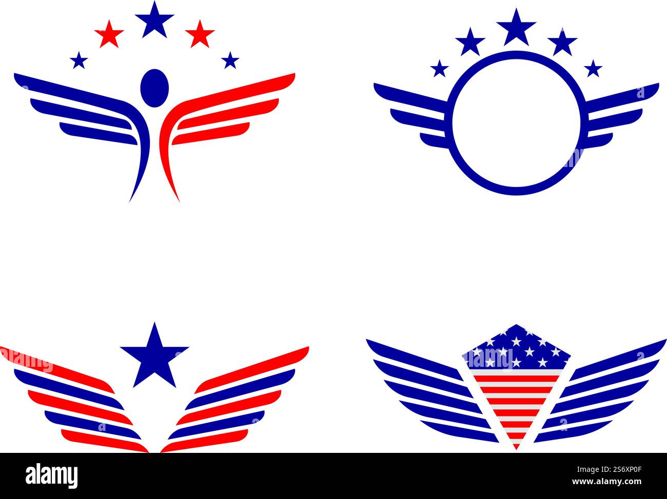 American flag illustration vector design template Stock Vector Image ...