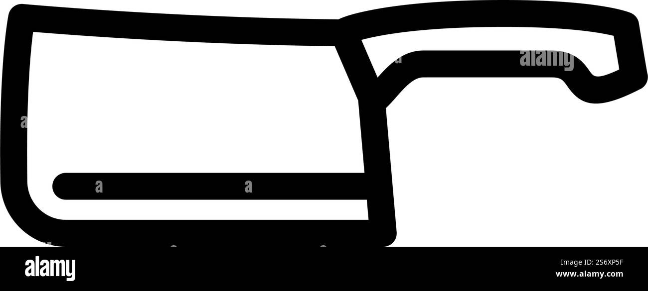 firebox knife line icon vector. firebox knife sign. isolated contour ...