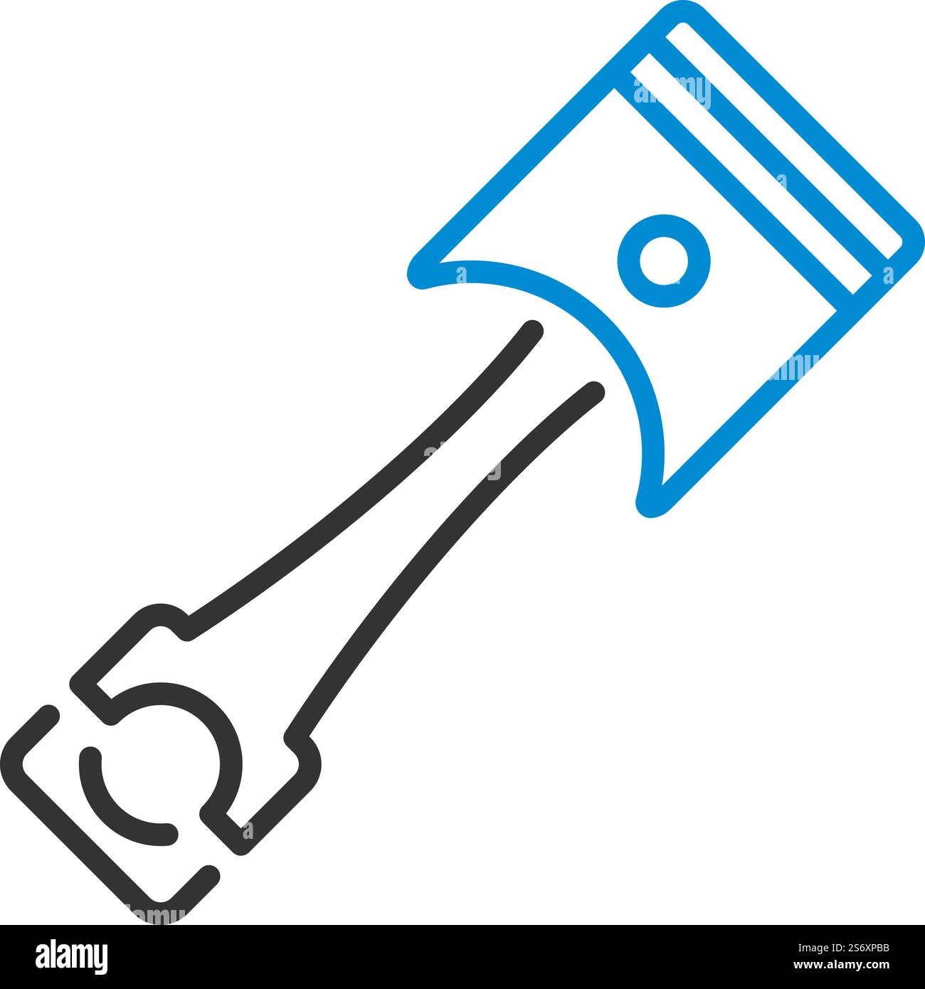Car Motor Piston Icon. Editable Bold Outline With Color Fill Design ...