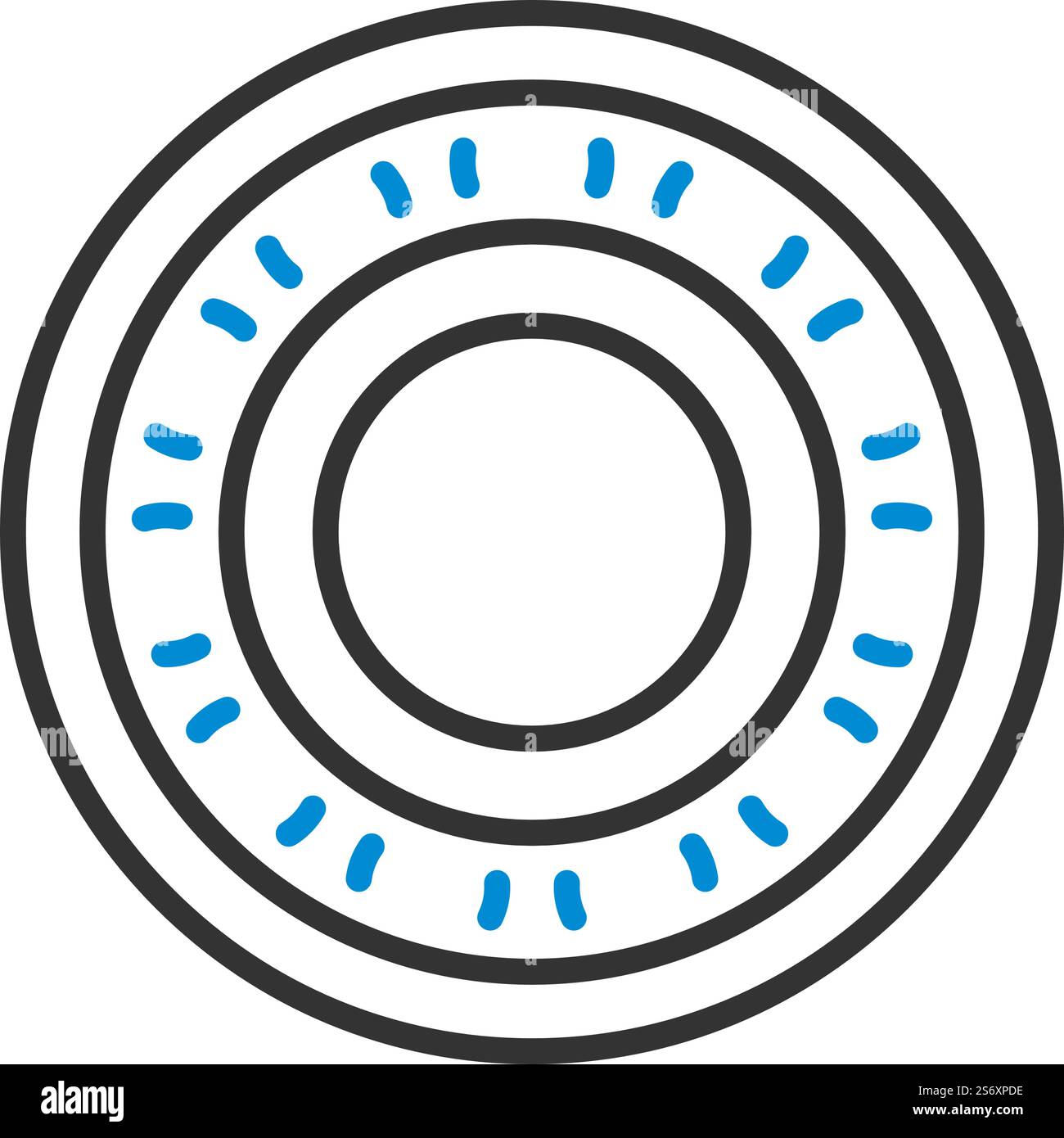 Bearing Icon. Editable Bold Outline With Color Fill Design. Vector ...