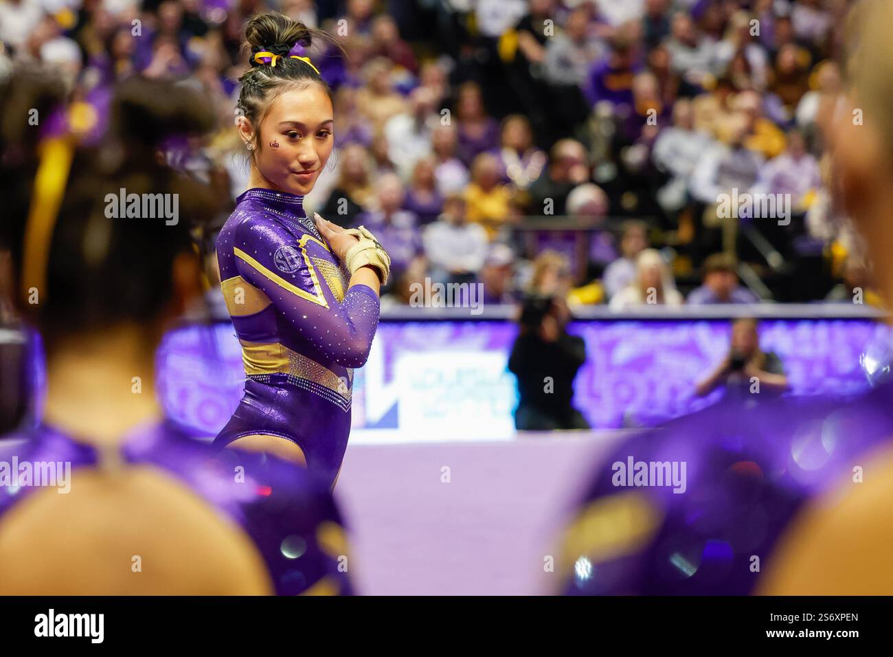 Baton Rouge, LA, USA. 17th Jan, 2025. LSU Tigers Kailin Chio in action ...