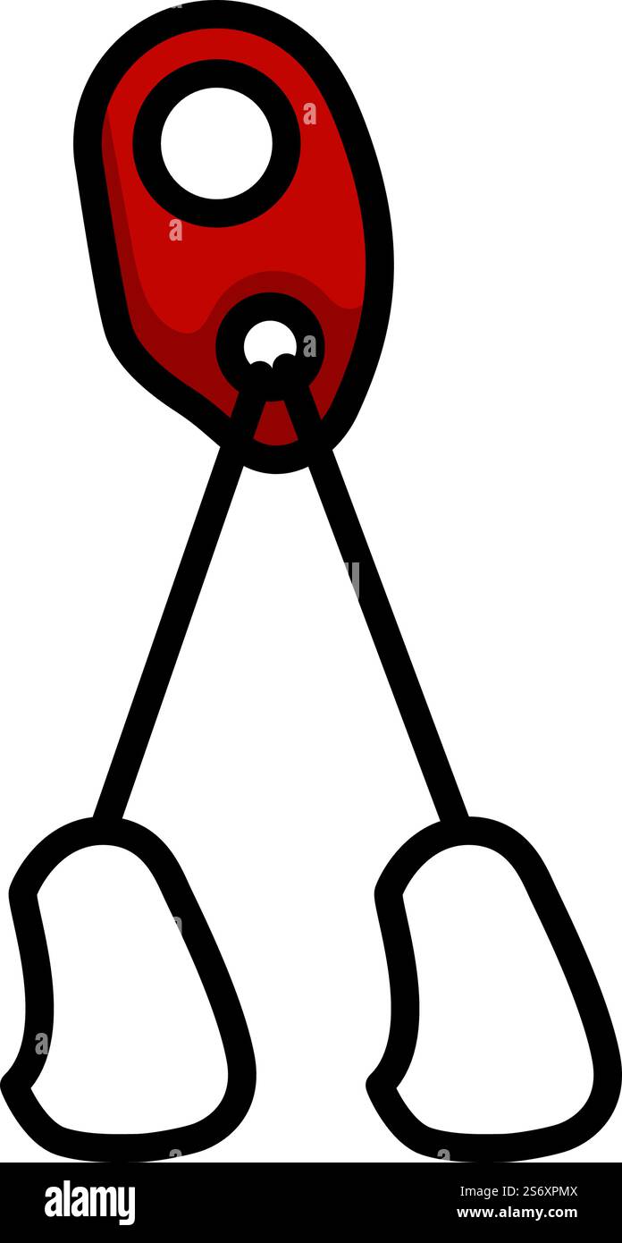 Alpinist Self Rescue System Icon. Editable Bold Outline With Color Fill ...