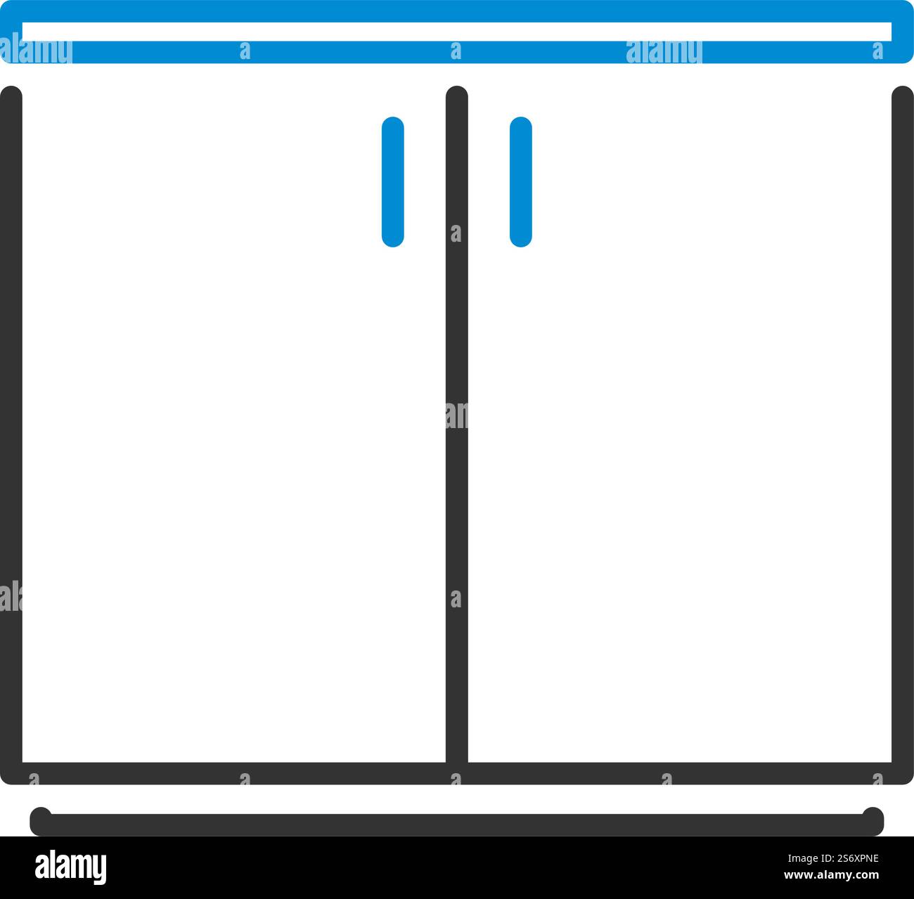 Office Cabinet Icon. Editable Bold Outline With Color Fill Design ...