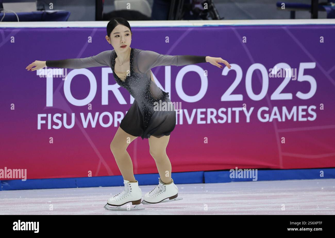 Turin, Italy. 17th Jan, 2025. Choi Dabin of South Korea competes during ...
