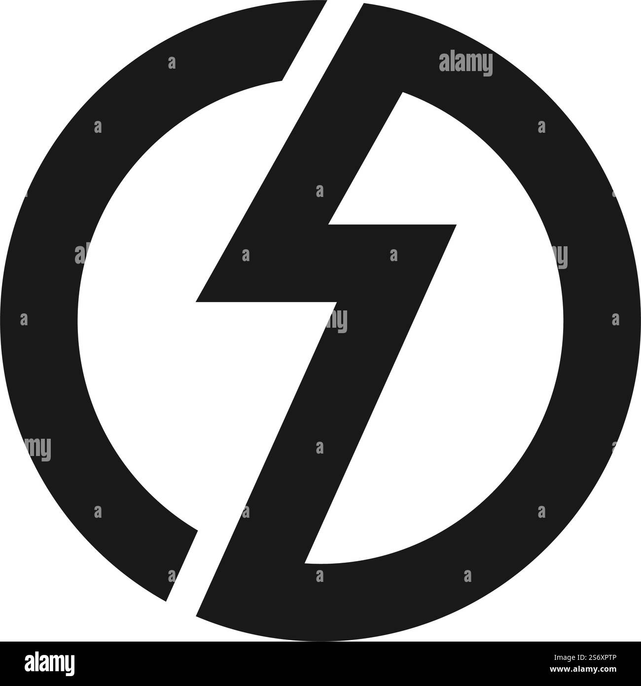 Lightning shield logo Black and White Stock Photos & Images - Alamy
