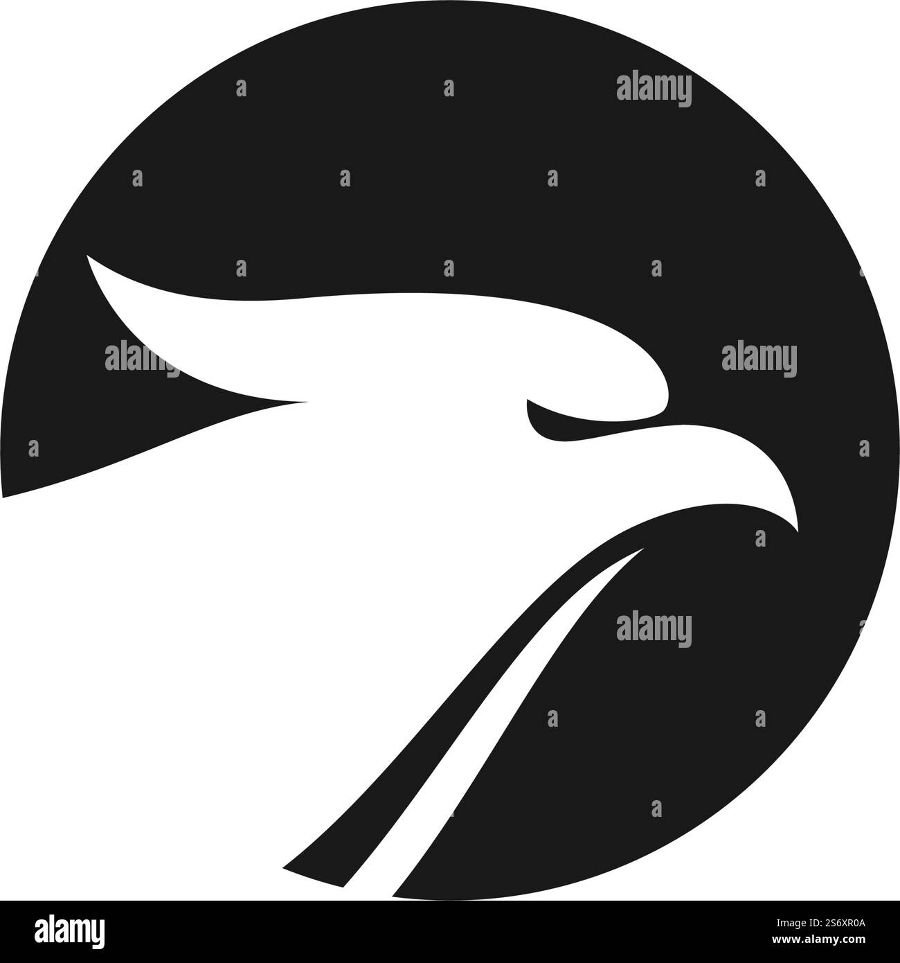 Falcon eagle bird illustration logo design Stock Vector Image & Art - Alamy