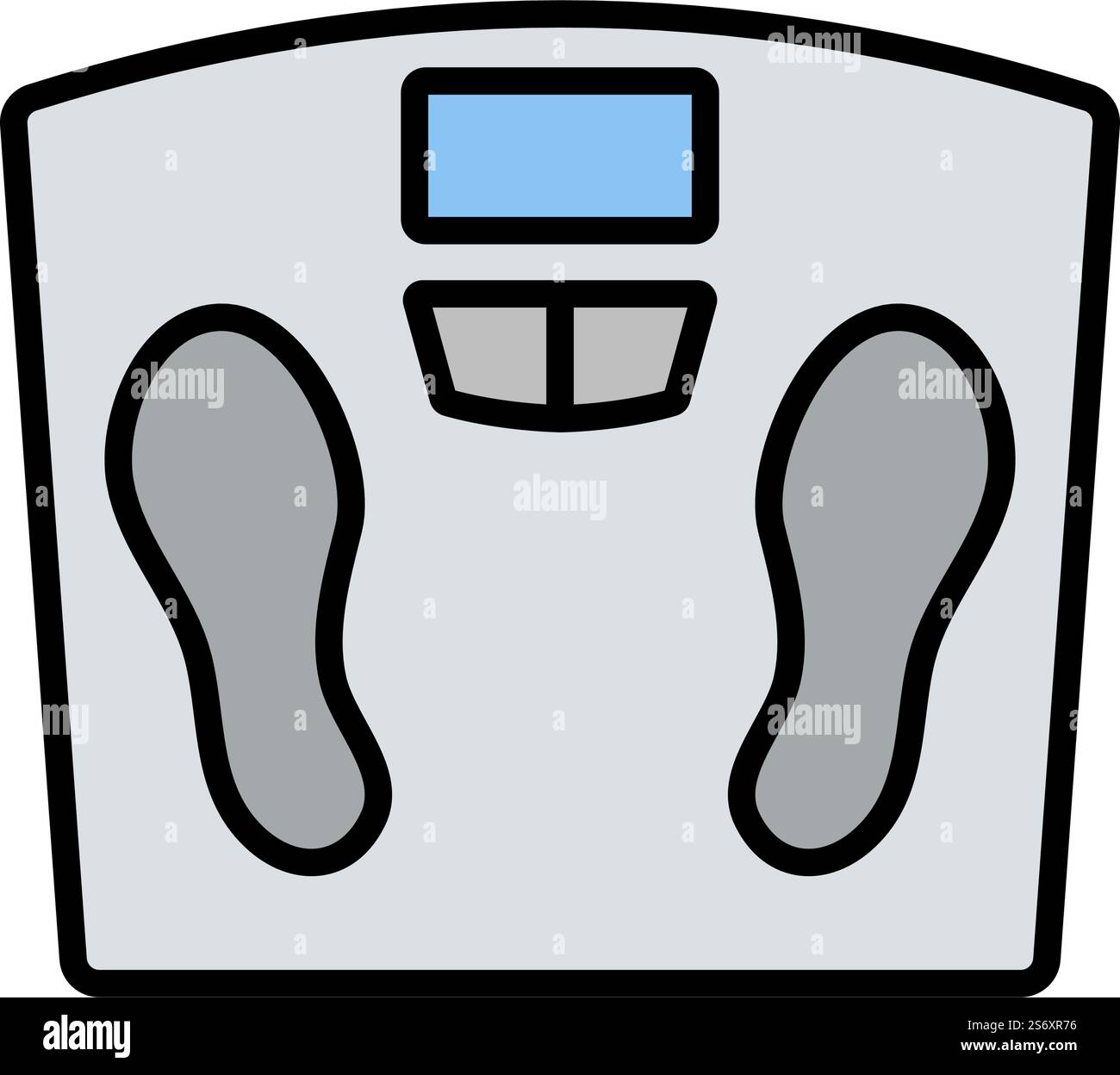 Icon Floor Scales. Editable Bold Outline With Color Fill Design. Vector ...