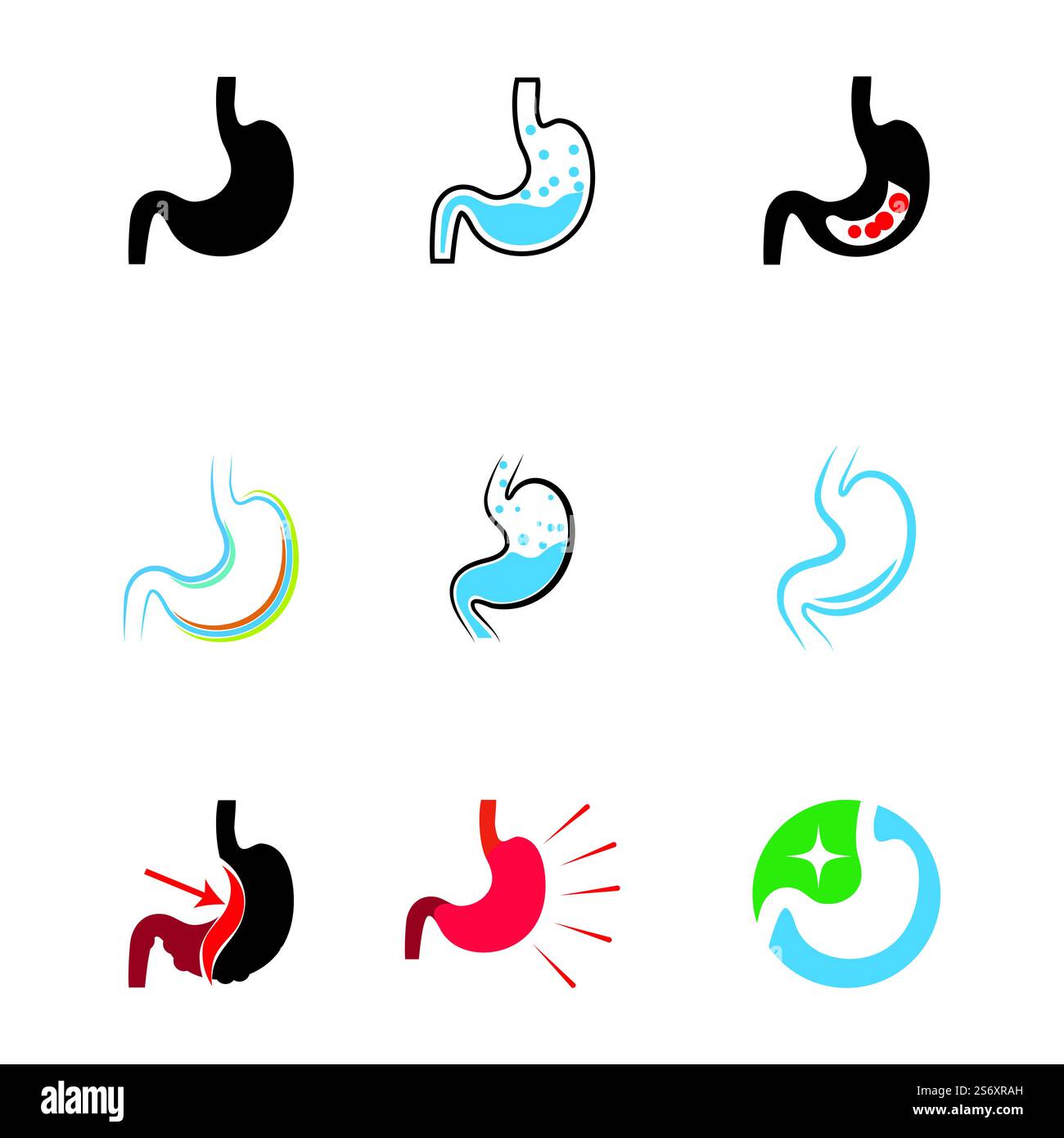 stomach care icon designs concept vector illustration Stock Vector ...