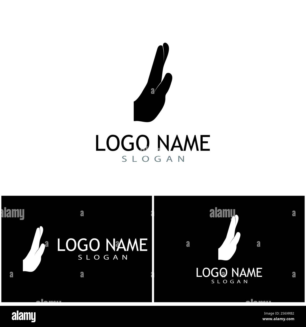 Vector Cartoon Hand Sign. Comics Clip art Stock Vector Image & Art - Alamy