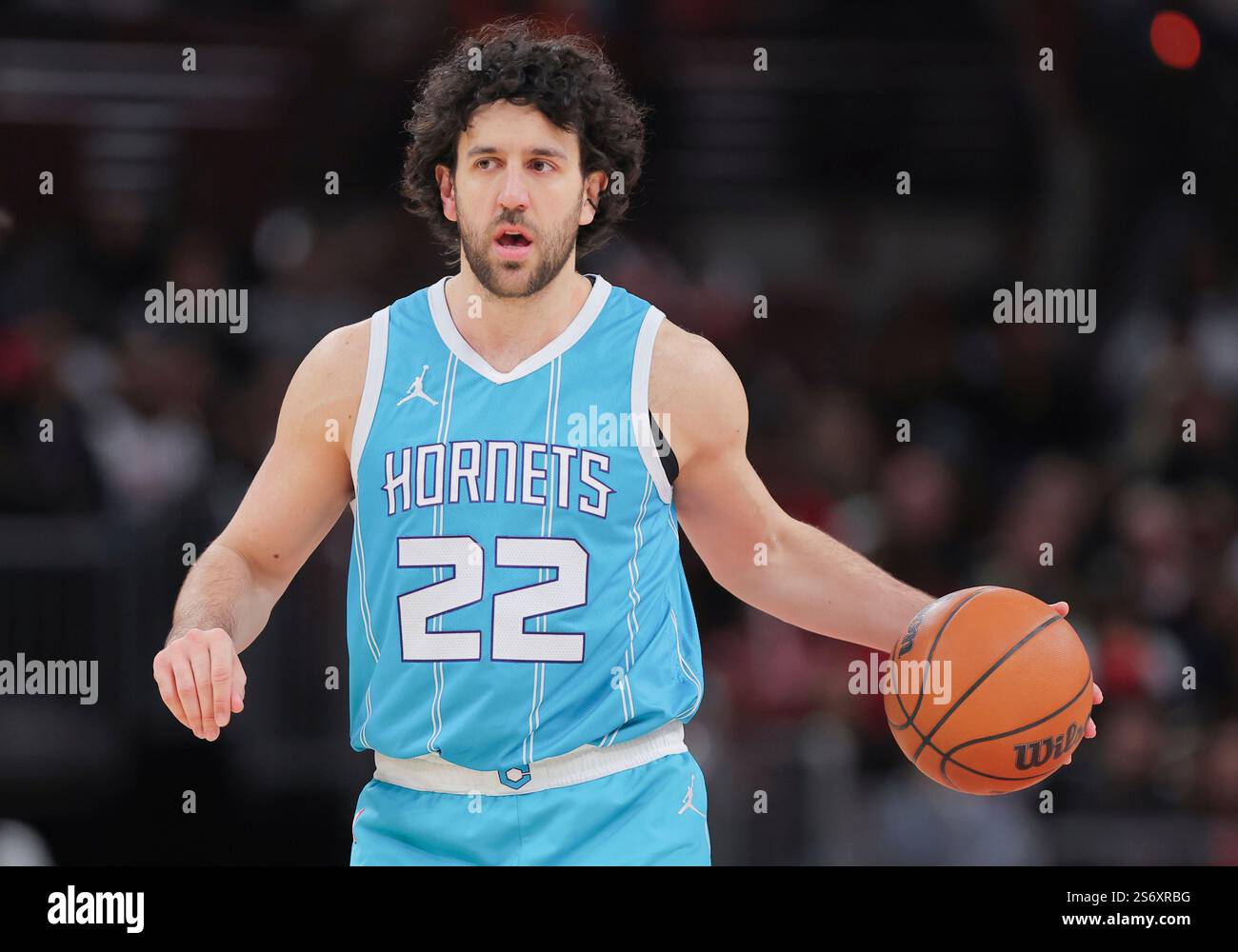 CHICAGO, IL - JANUARY 17: Vasilije Micic #22 of the Charlotte Hornets ...