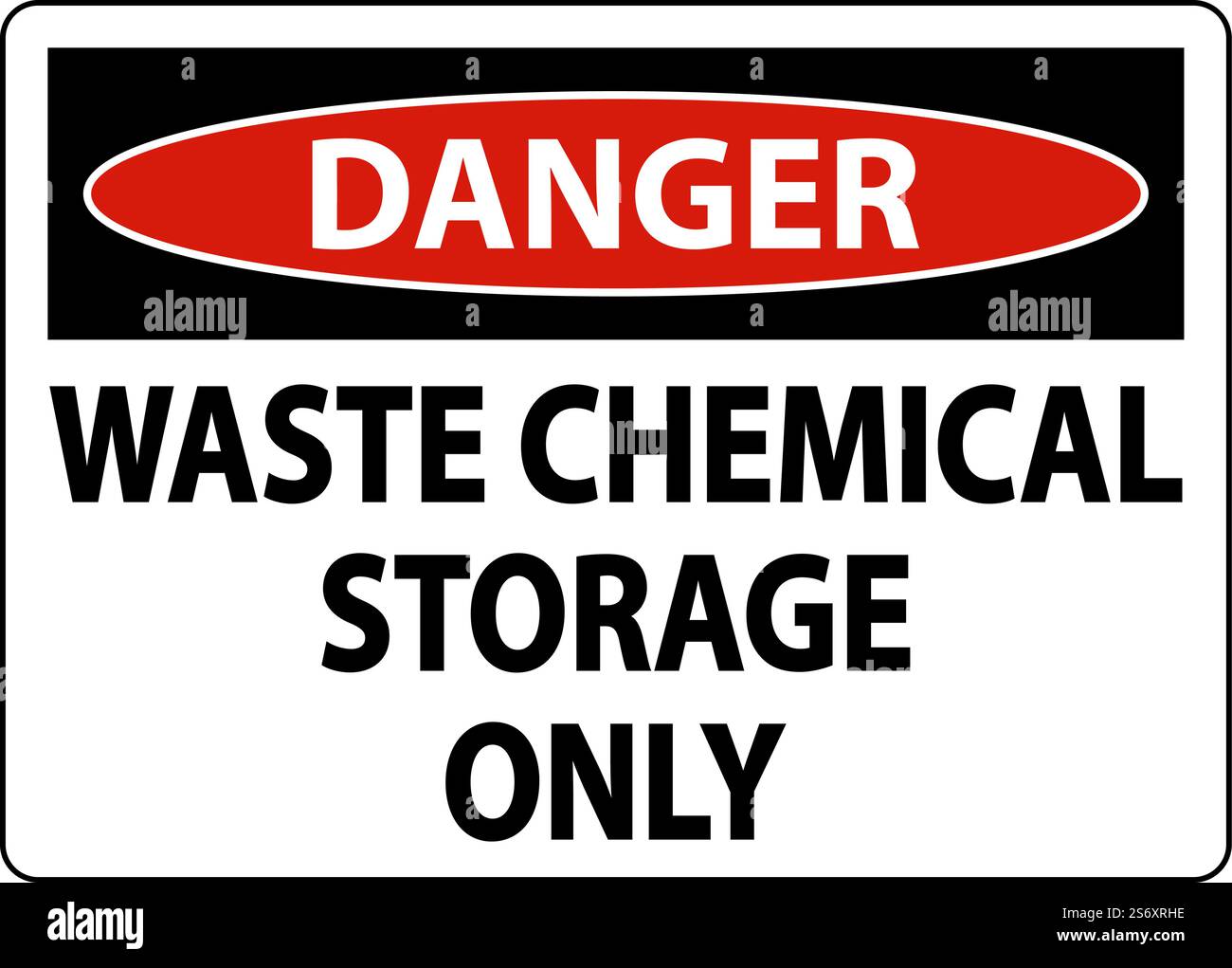 Danger Waste Chemical Storage Only Label Stock Vector Image & Art - Alamy