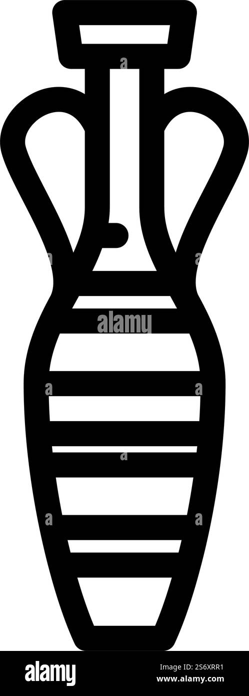 jug amphora line icon vector. jug amphora sign. isolated contour symbol ...