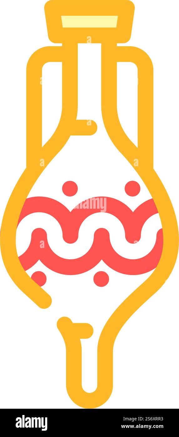 pottery amphora color icon vector. pottery amphora sign. isolated ...