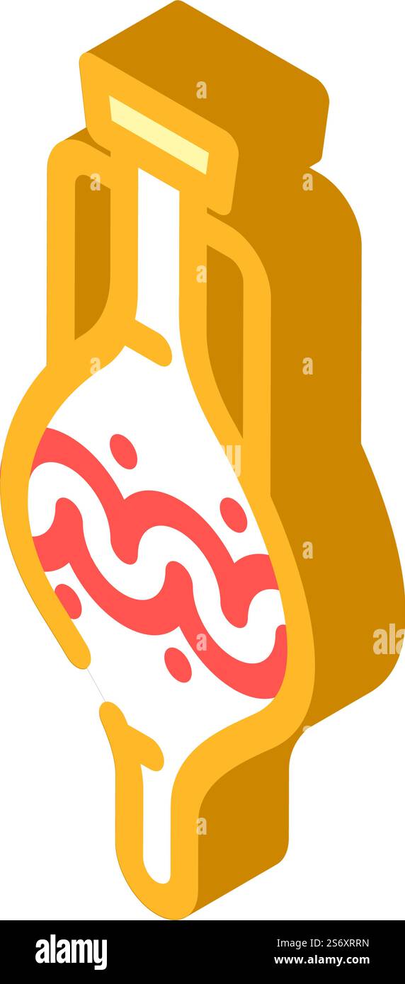 pottery amphora isometric icon vector. pottery amphora sign. isolated ...