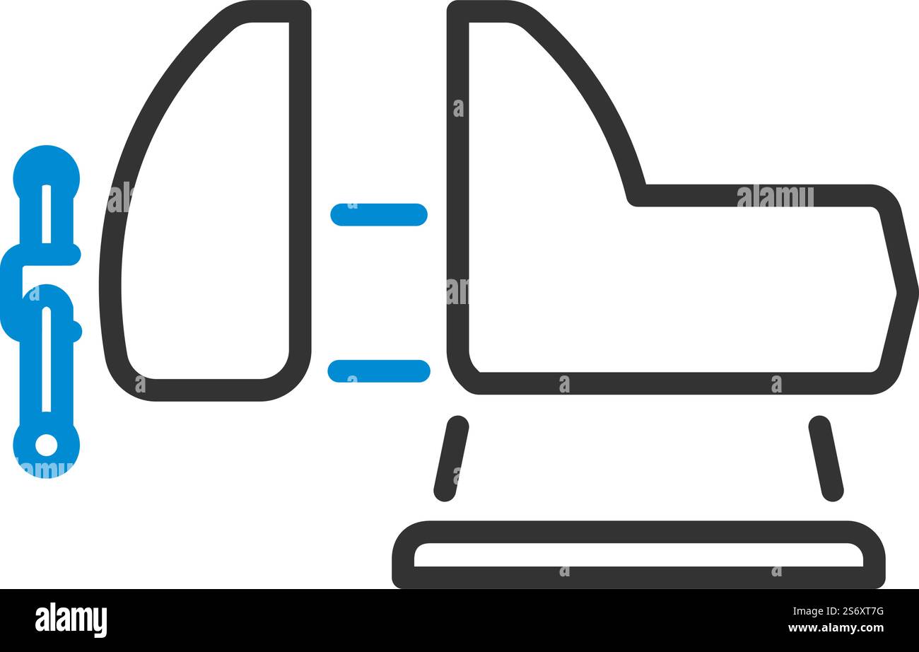 Vise Icon. Editable Bold Outline With Color Fill Design. Vector ...