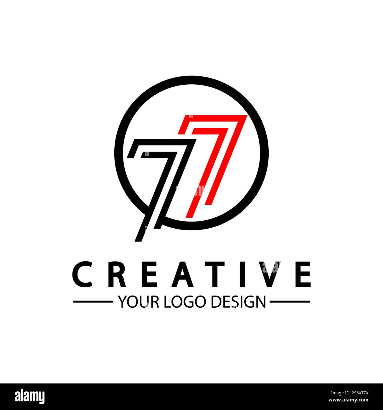 Logo design number 77 image vector illustration Stock Vector Image ...