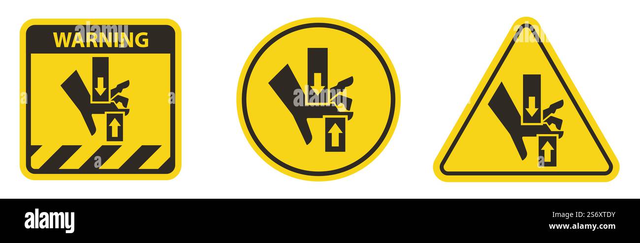 Crush Hand Top Bottom Symbol Sign Isolate on White Background,Vector ...