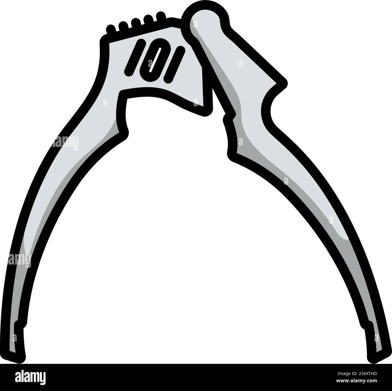 Garlic Press Icon. Editable Bold Outline With Color Fill Design. Vector ...