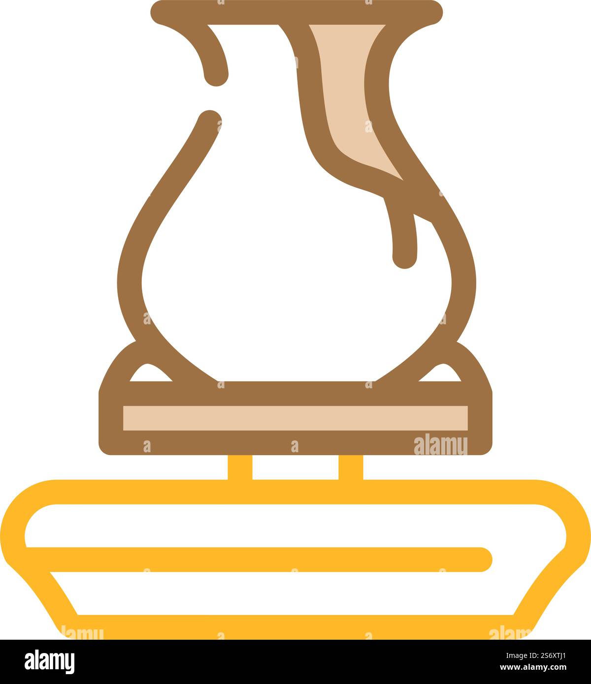 pottery kids club color icon vector. pottery kids club sign. isolated ...