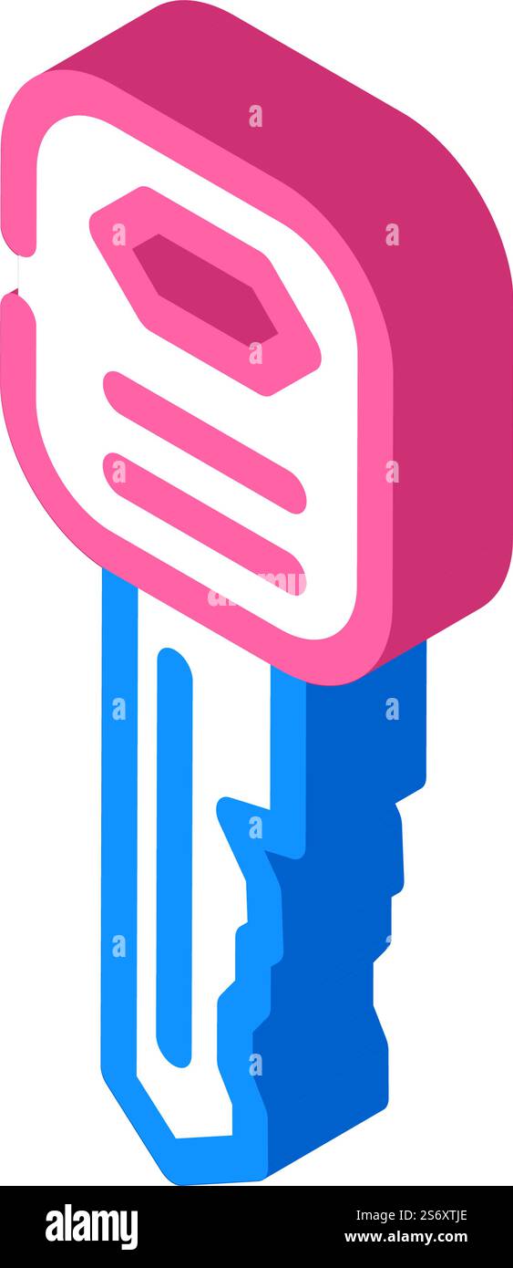 standard english key isometric icon vector. standard english key sign ...