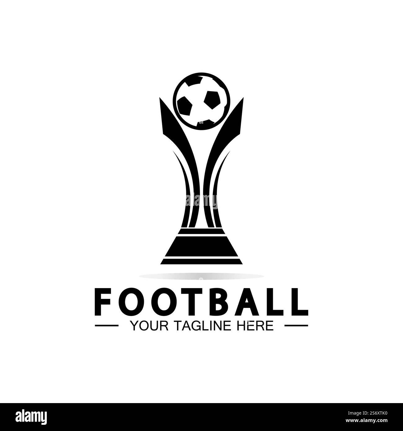 Football or Soccer Championship Trophy Logo Design vector icon template ...