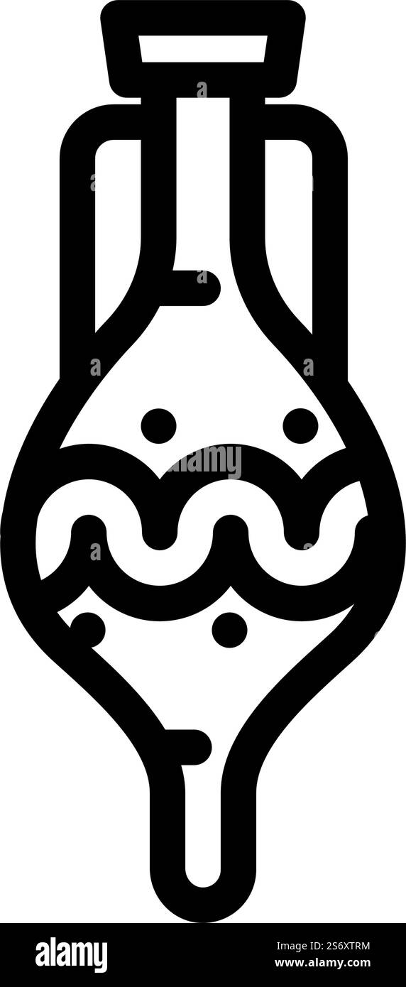 pottery amphora line icon vector. pottery amphora sign. isolated ...