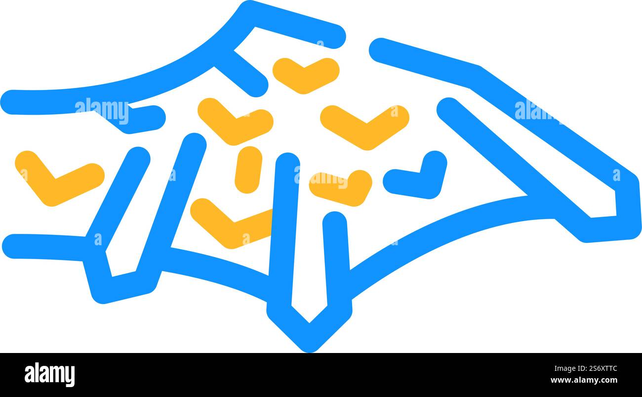 iron stone wing color icon vector. iron stone wing sign. isolated ...