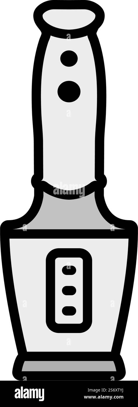 Baby Food Blender Icon. Editable Bold Outline With Color Fill Design ...