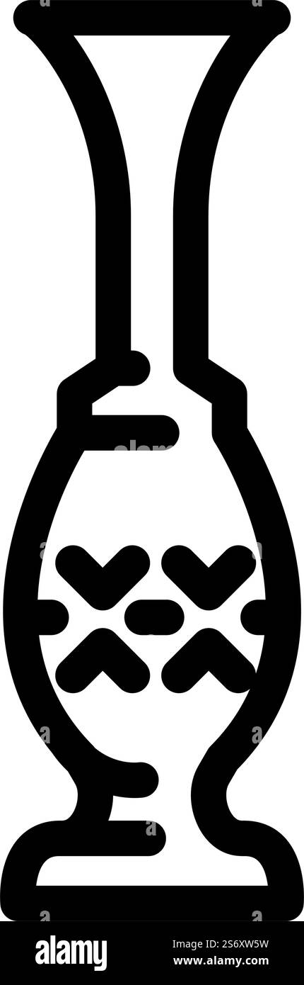 arabic antique pottery jug line icon vector. arabic antique pottery jug ...