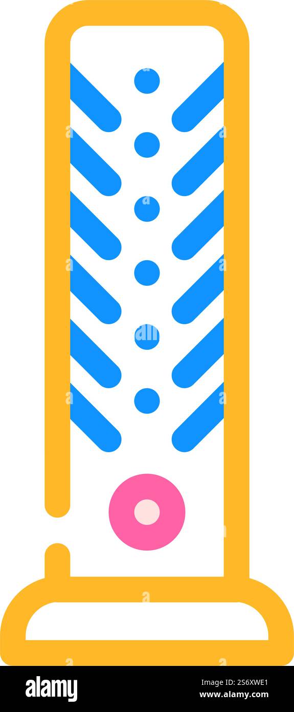 column fan color icon vector. column fan sign. isolated symbol ...