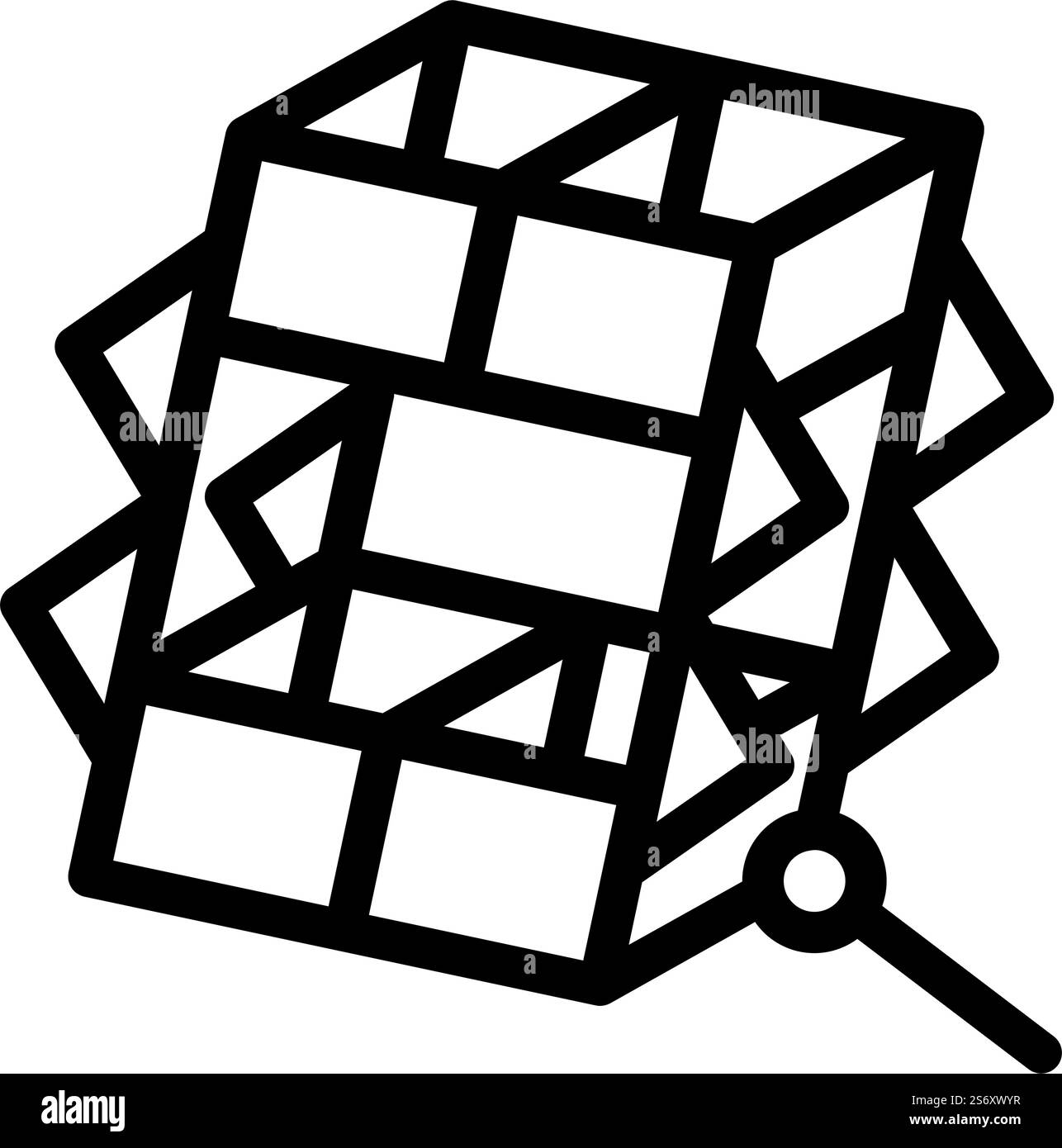 box kite line icon vector. box kite sign. isolated contour symbol black ...