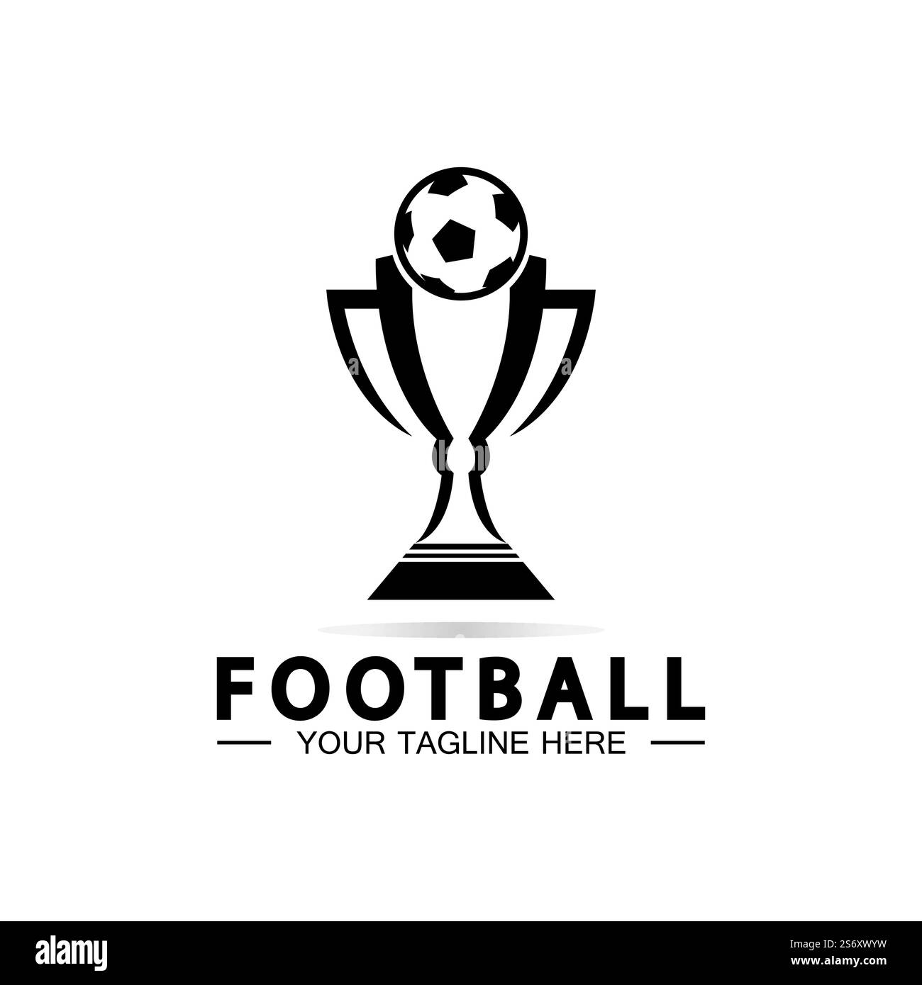 Football or Soccer Championship Trophy Logo Design vector icon template ...