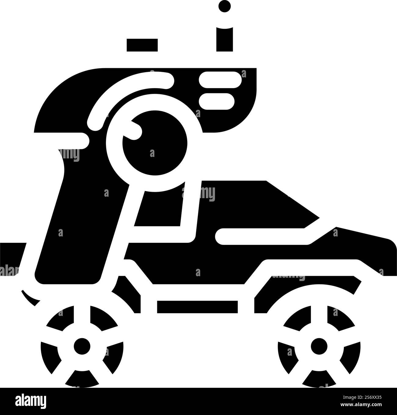 radio controlled car racing glyph icon vector. radio controlled car ...