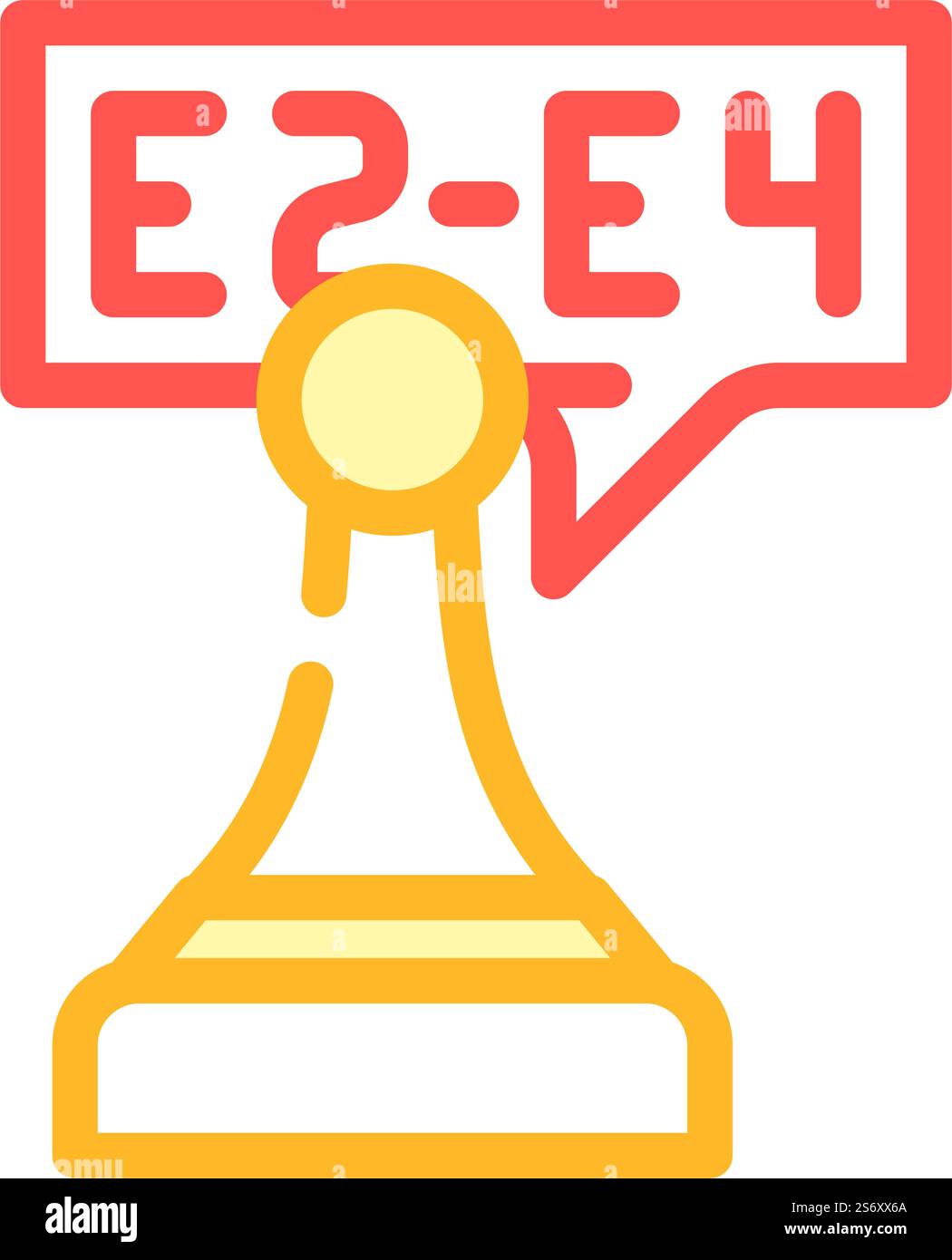 chess kids club color icon vector. chess kids club sign. isolated ...