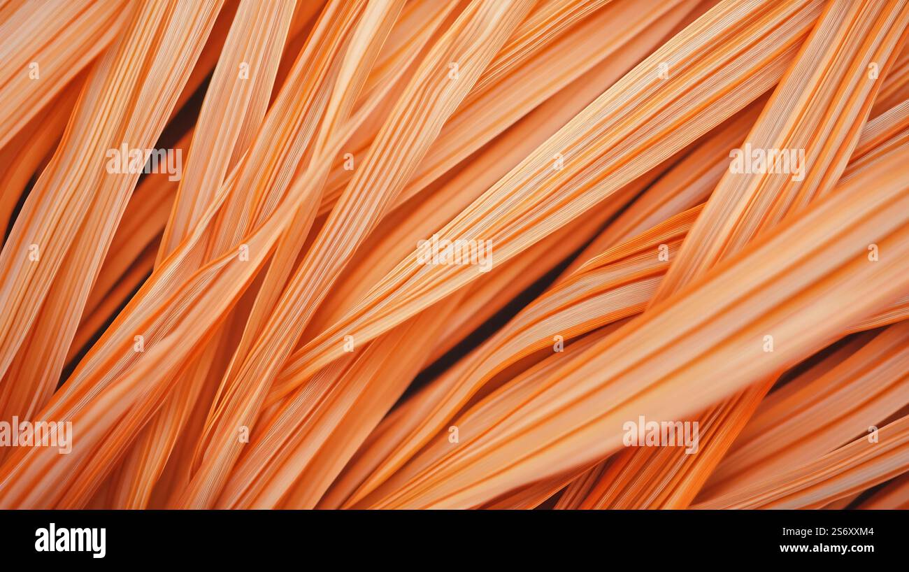 Intricately intertwined botanical shapes and abstract linear designs ...