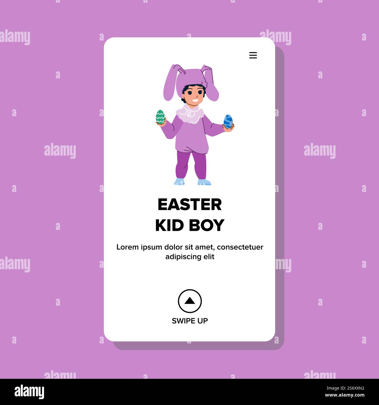 easter kid boy vector. child happy, egg bunny, family home holiday ...