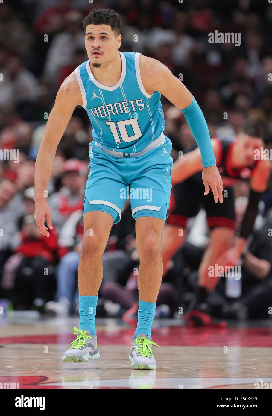 CHICAGO, IL - JANUARY 17: Josh Green #10 of the Charlotte Hornets ...