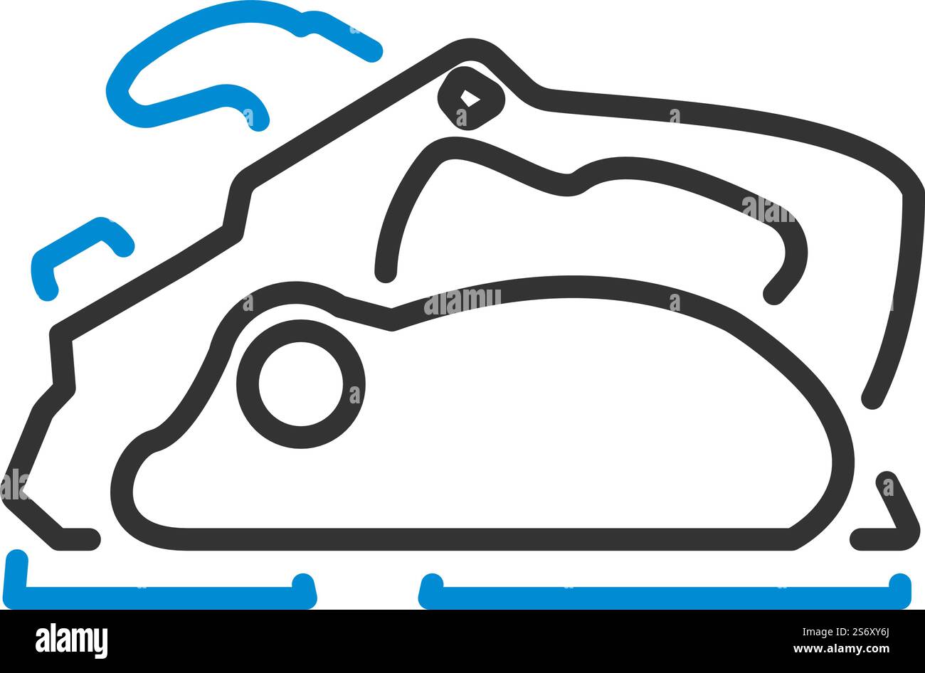 Electric Planer Icon. Editable Bold Outline With Color Fill Design ...