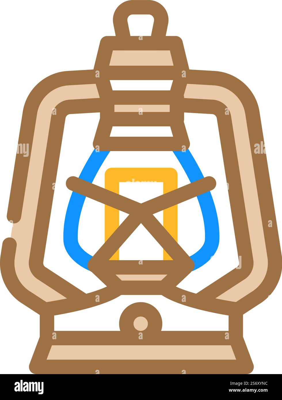 antique kerosene lamp color icon vector. antique kerosene lamp sign ...