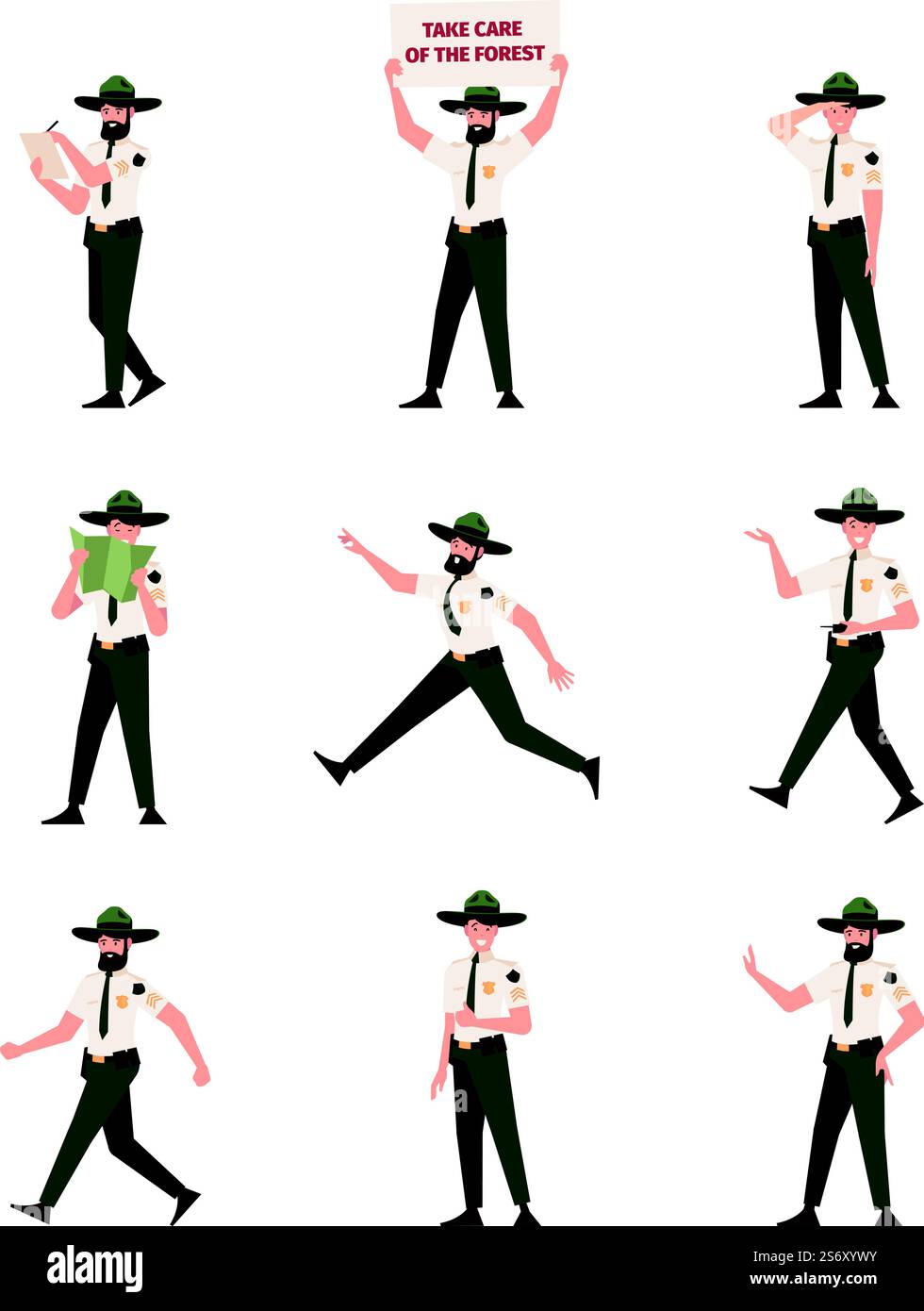 Park rangers. National wood protection persons adventure scouters ...