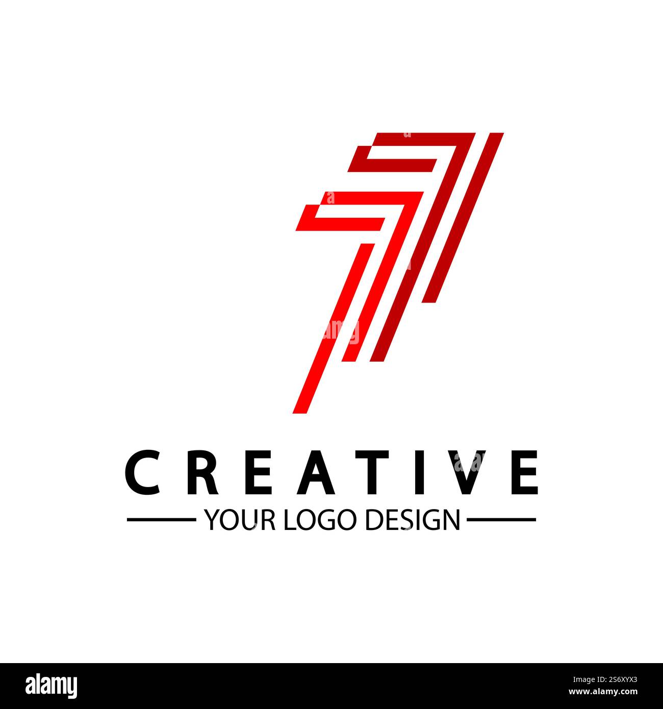 Logo design number 77 image vector illustration Stock Vector Image ...