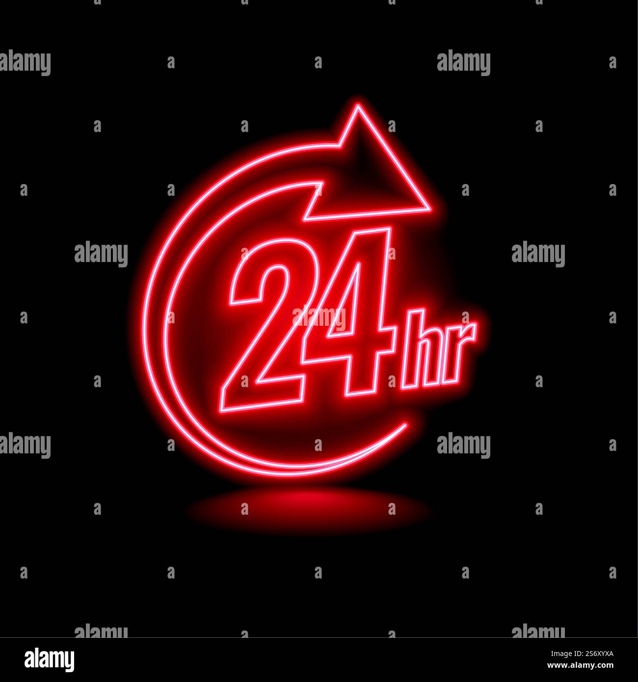 Neon sign help in Stock Vector Images - Alamy