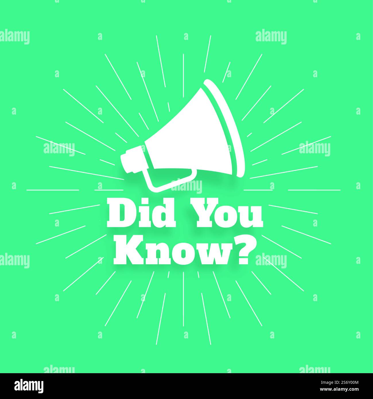 did you know question background with megaphone Stock Vector Image ...
